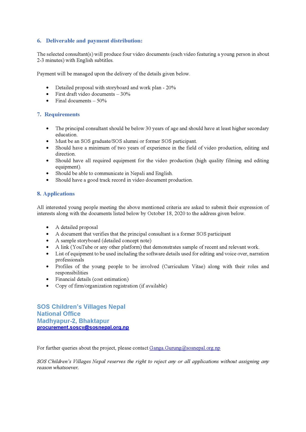 Notice - SOS Children's Villages Nepal